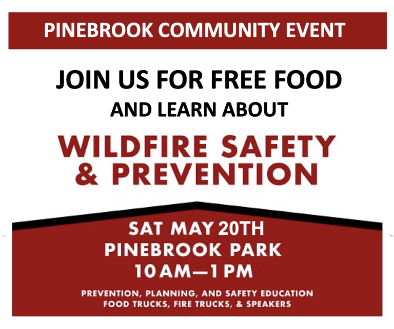 Community Event – Wildfire Safety & Prevention | Pinebrook Master ...